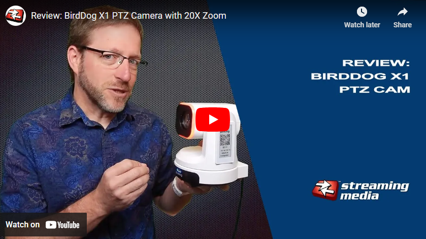 BirdDog X1 20x Wifi NDI PTZ Cam for under $1,000 – Videoguys