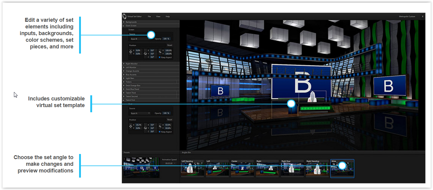 NewTek TriCaster Virtual Set Editor Tutorial – Videoguys