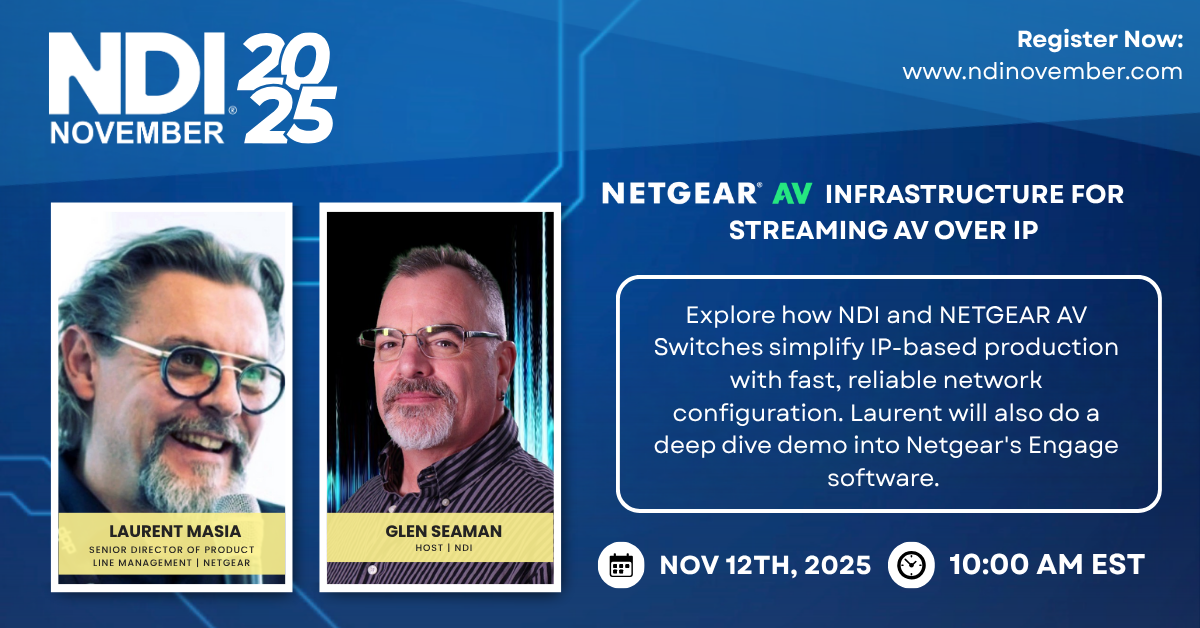 NETGEAR M4250 Switches for NDI Workflows – Videoguys