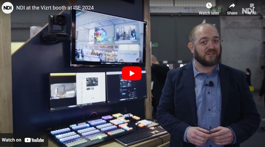 Vizrt at the NDI Booth - ISE 2024 – Videoguys