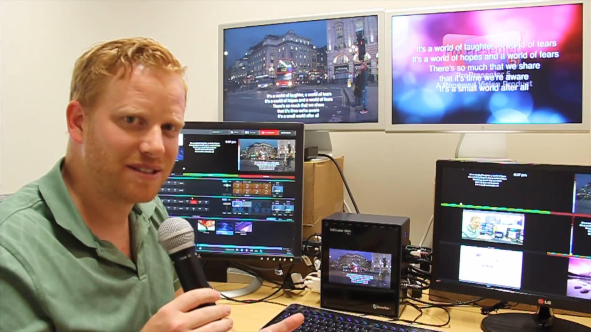 NewTek TriCaster Mini Dual Presentation Output Demo – Videoguys