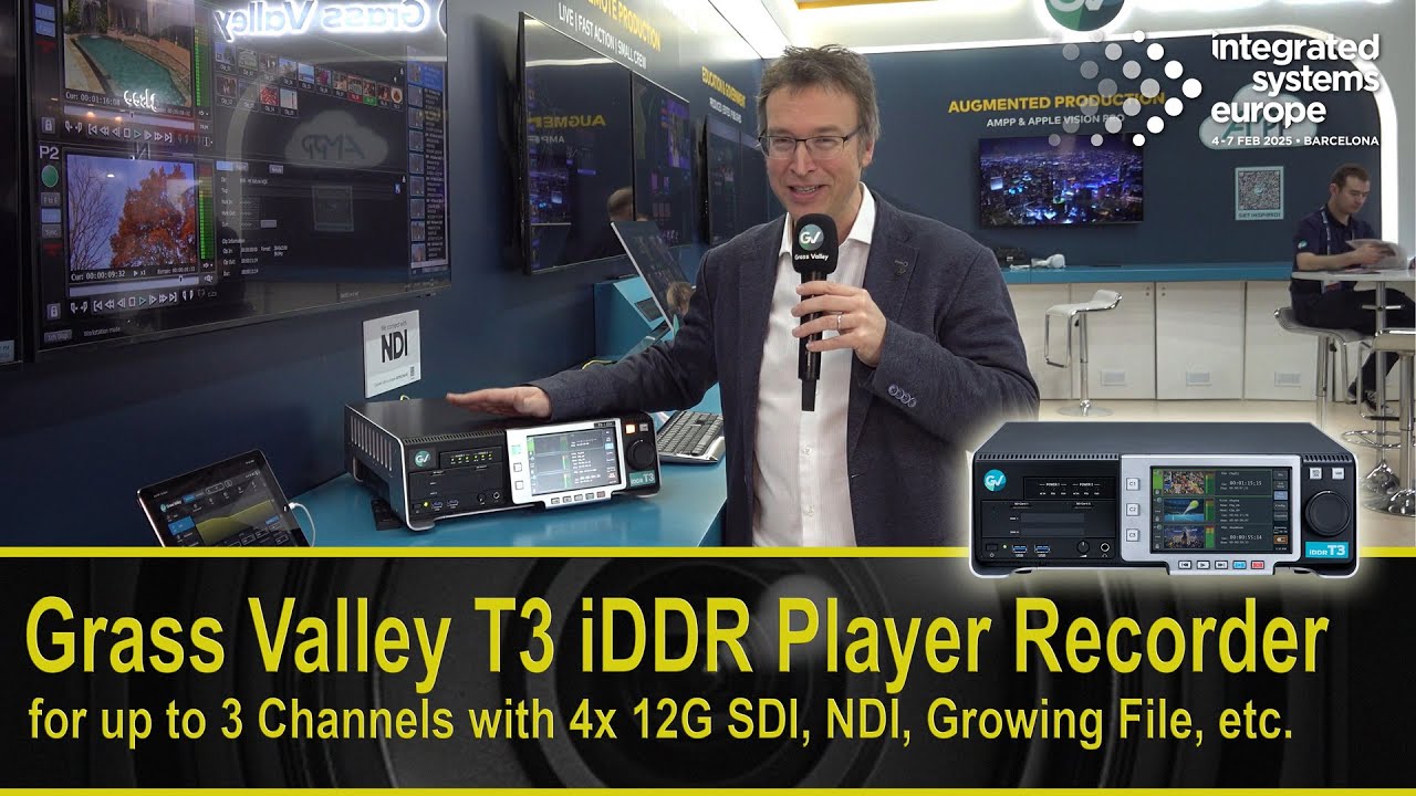 Grass Valley T3 iDDR Player Recorder: Powerful 3-Channel Recording & P ...