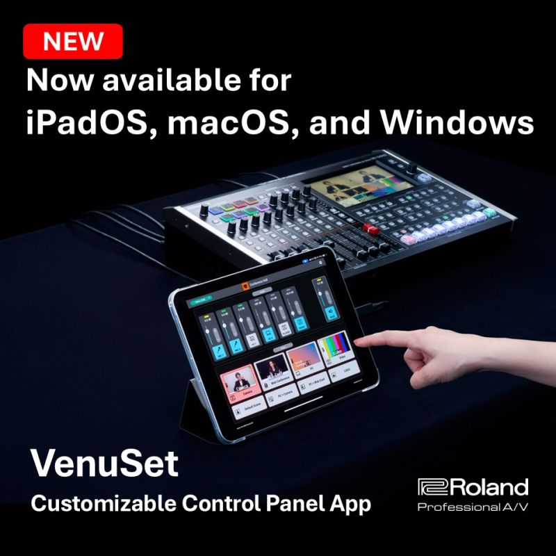 Create Custom AV Interfaces with Roland’s VenuSet Control App – Videoguys