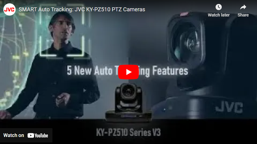 JVC KY-PZ510 PTZ Camera with SMART Auto Tracking – Videoguys