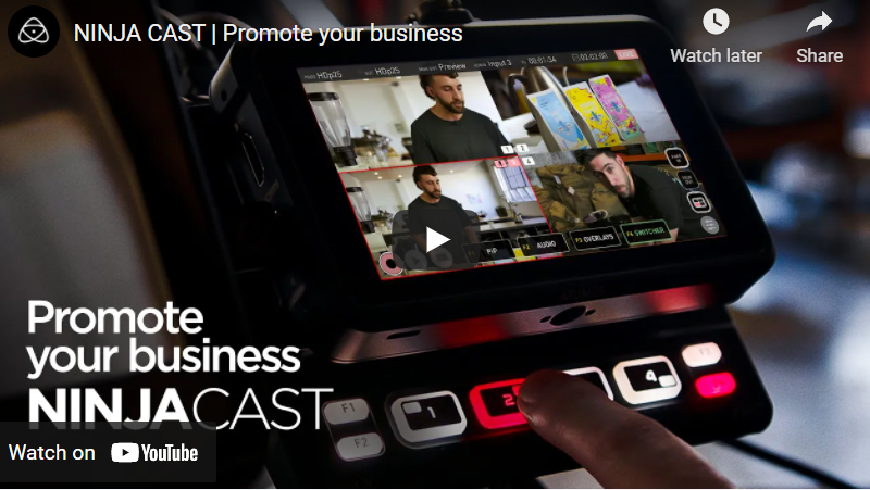 Using the Atomos NINJA CAST for a multicam broadcast – Videoguys