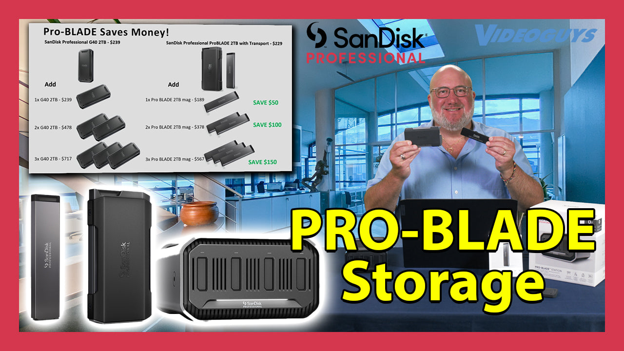 SanDisk Professional PRO-BLADE Modular SSD Storage Ecosystem – Videoguys