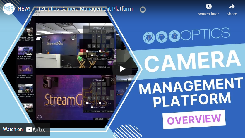 Now in Beta: PTZOptics Camera Management Platform – Videoguys