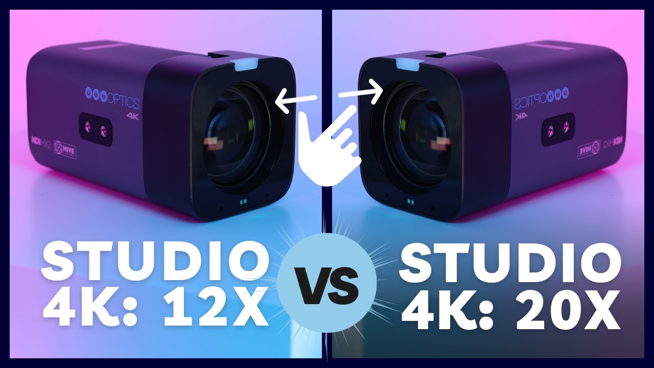 PTZOptics Studio 4K Camera Comparison: 12X vs. 20X Zoom – Which One is – Videoguys