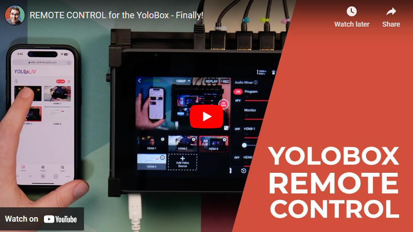 YoloBox Ultra Adds Remote/ Mobile Web Control – Videoguys