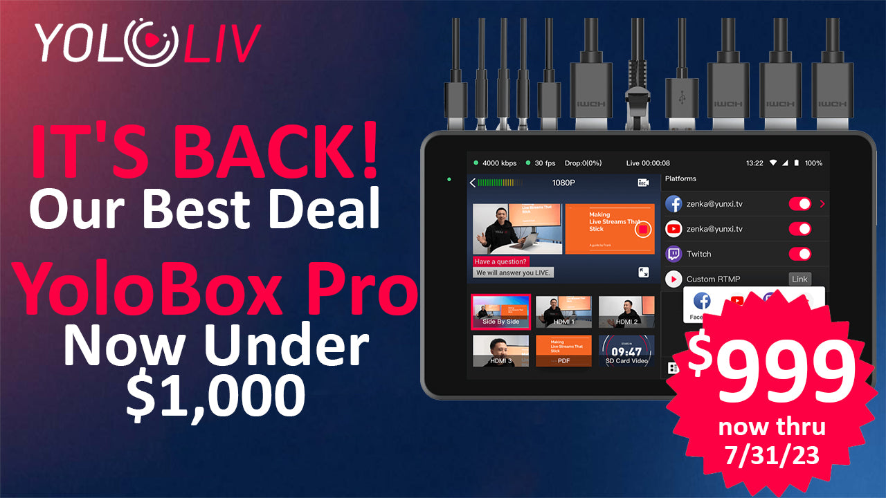 Save Now on YoloLiv Live Streaming Solutions – Videoguys