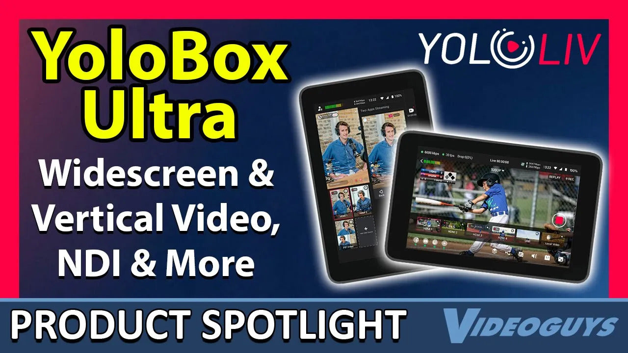 YoloBox Ultra Spotlight with Demo of Widescreen and Vertical Video, ND ...