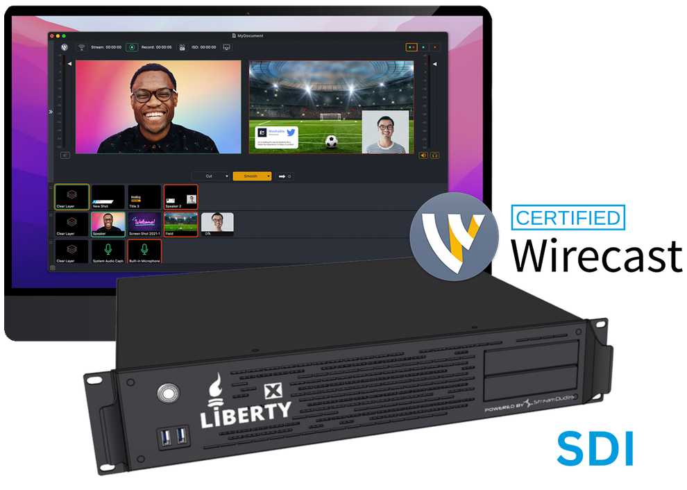 Liberty X SDI Workstation with Telestream Wirecast Pro Software Perpet ...