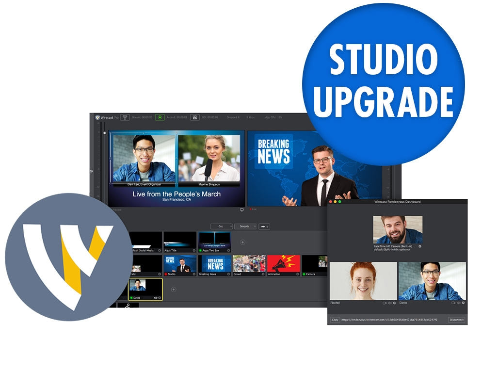 Wirecast Studio 7 Upgrade from 3.x-6.x (Windows) WC7STU-W-UPG6-STU ...